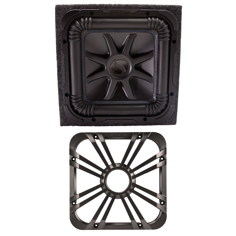 Kicker L7S12 Solo-Baric Subwoofer Sealed Box with Charcoal LED Grill ...