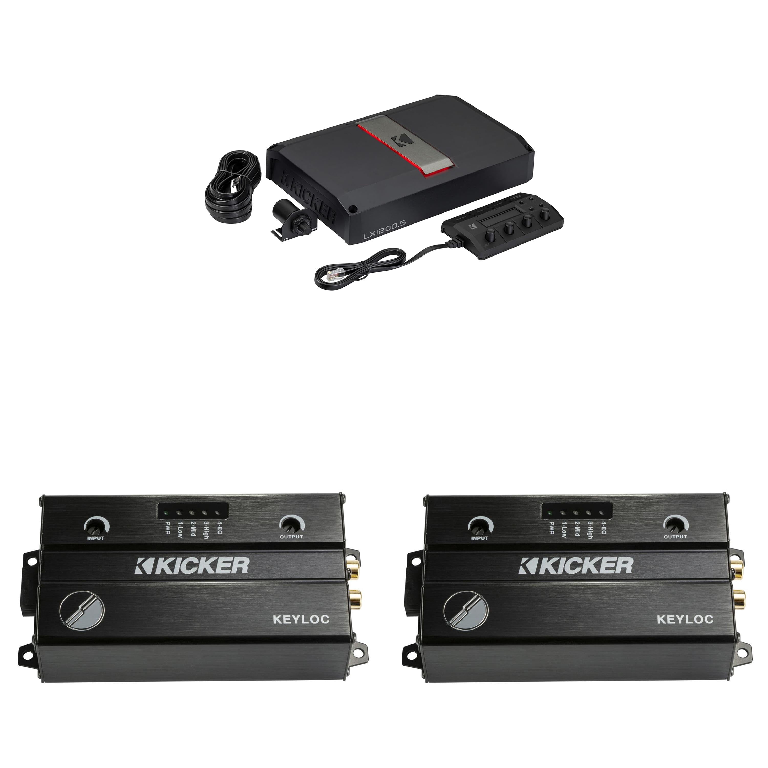 Kicker LX1200.5 , (2) KISL, 4-Channels Full Range 125 Watt & 700 Watt ...