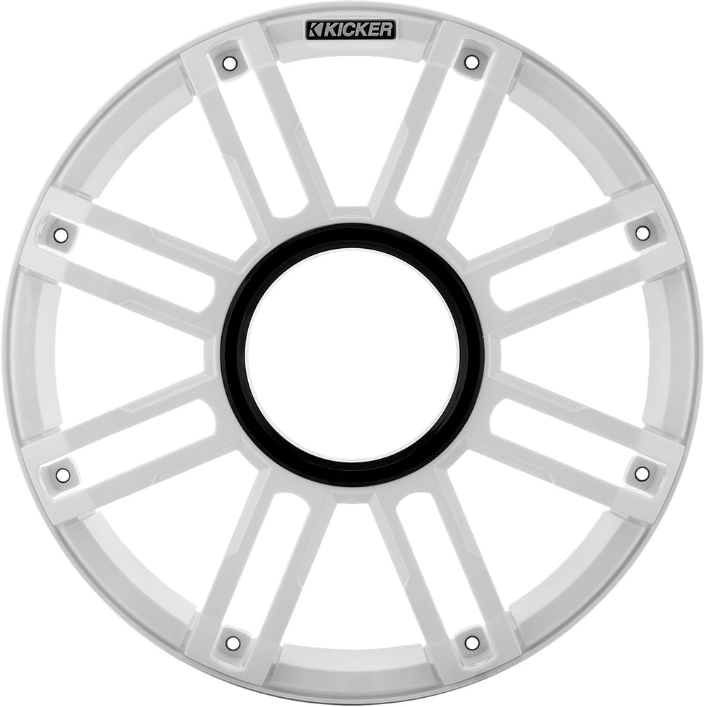 Kicker 51MWG10W - MWE 10-Inch Premium Marine Subwoofer Grille, White ...