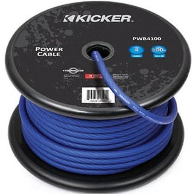 Kicker Car Audio PWB4100 Power Wire Cable 4 Ga. Heat-Resistant Hyper ...