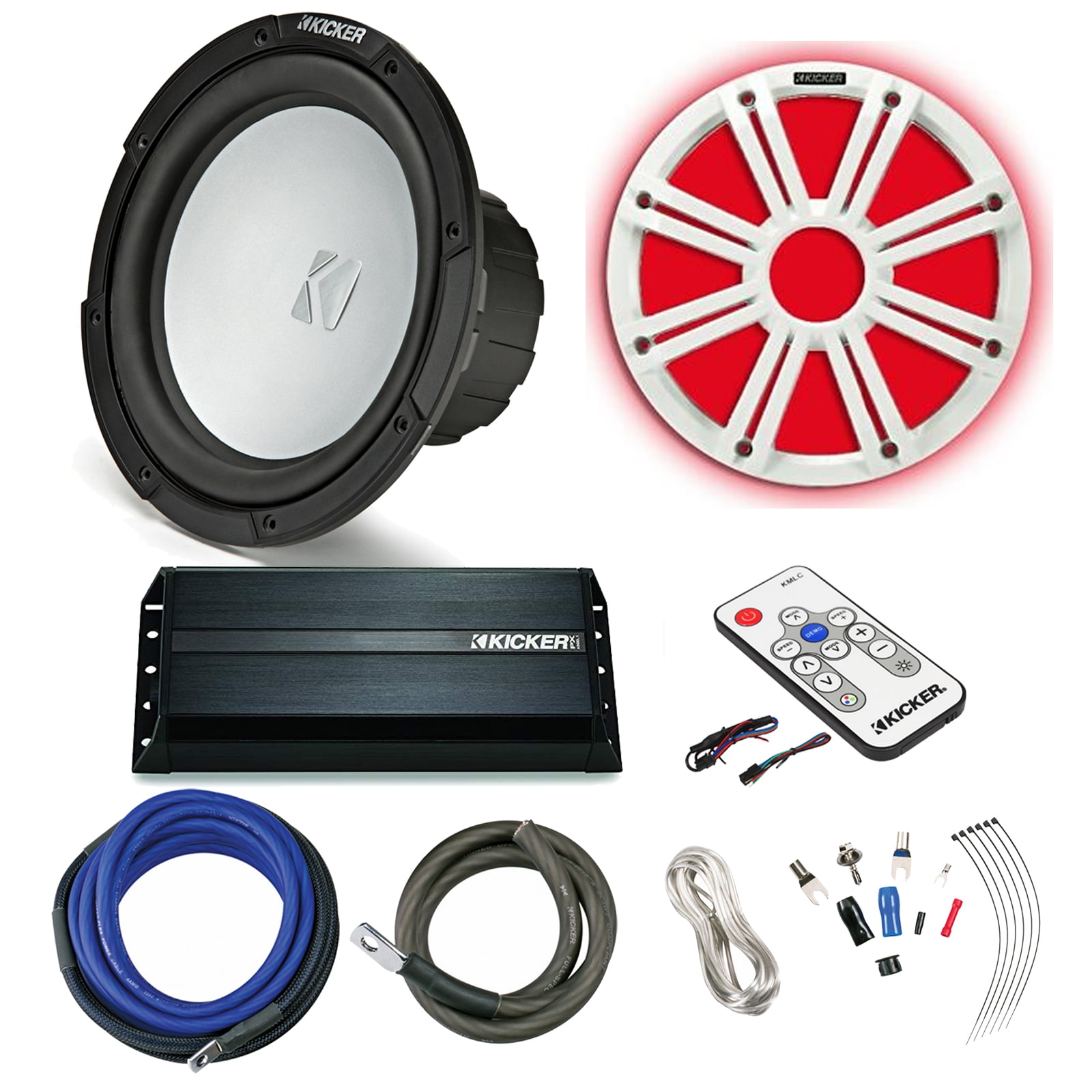 Kicker PXA Series Weather-Resistant Marine Audio Mono Amplifier, Kicker ...