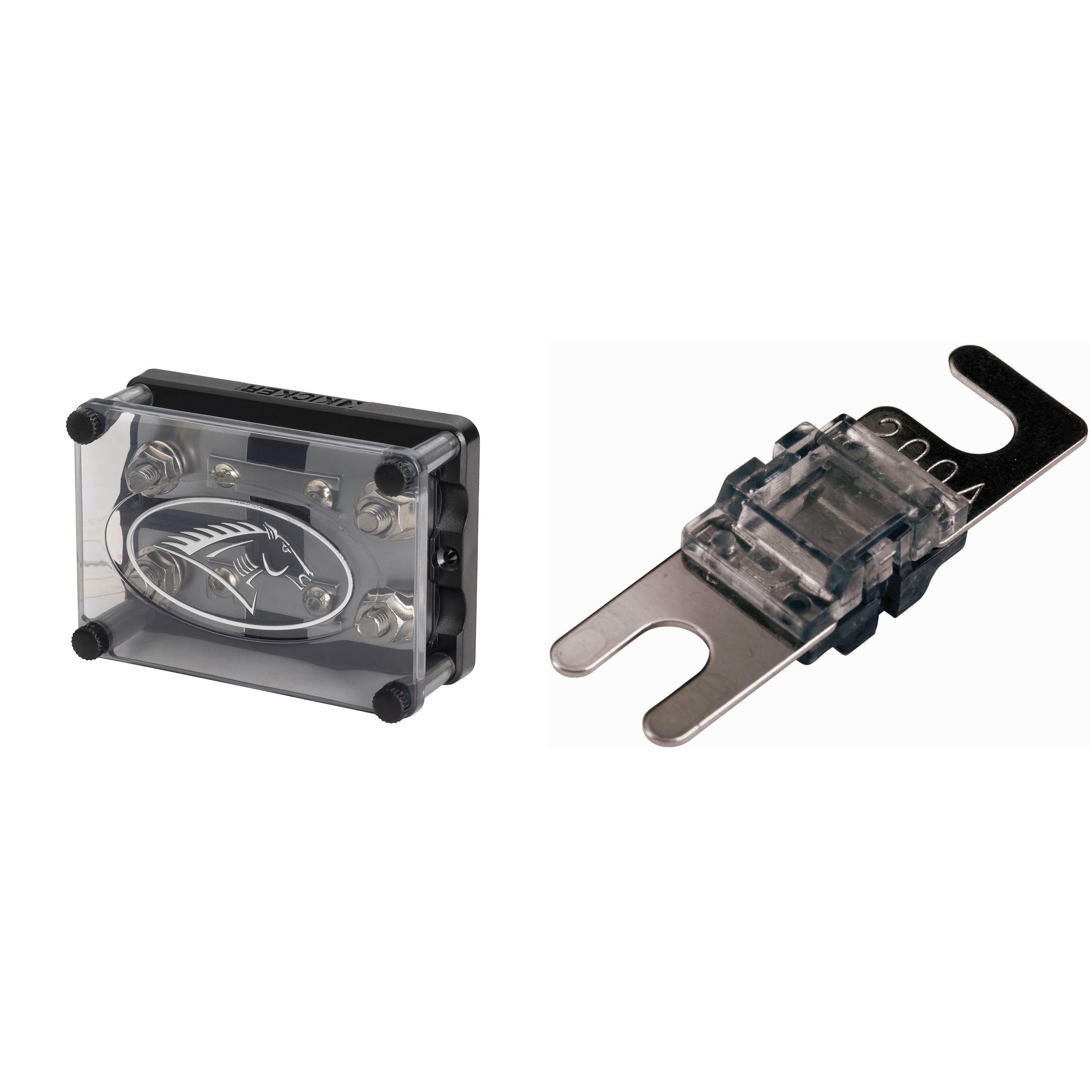 Kicker Warhorse HPFD2 Fused 2-Way Distribution Block & 200 Amp AFS Fuse ...