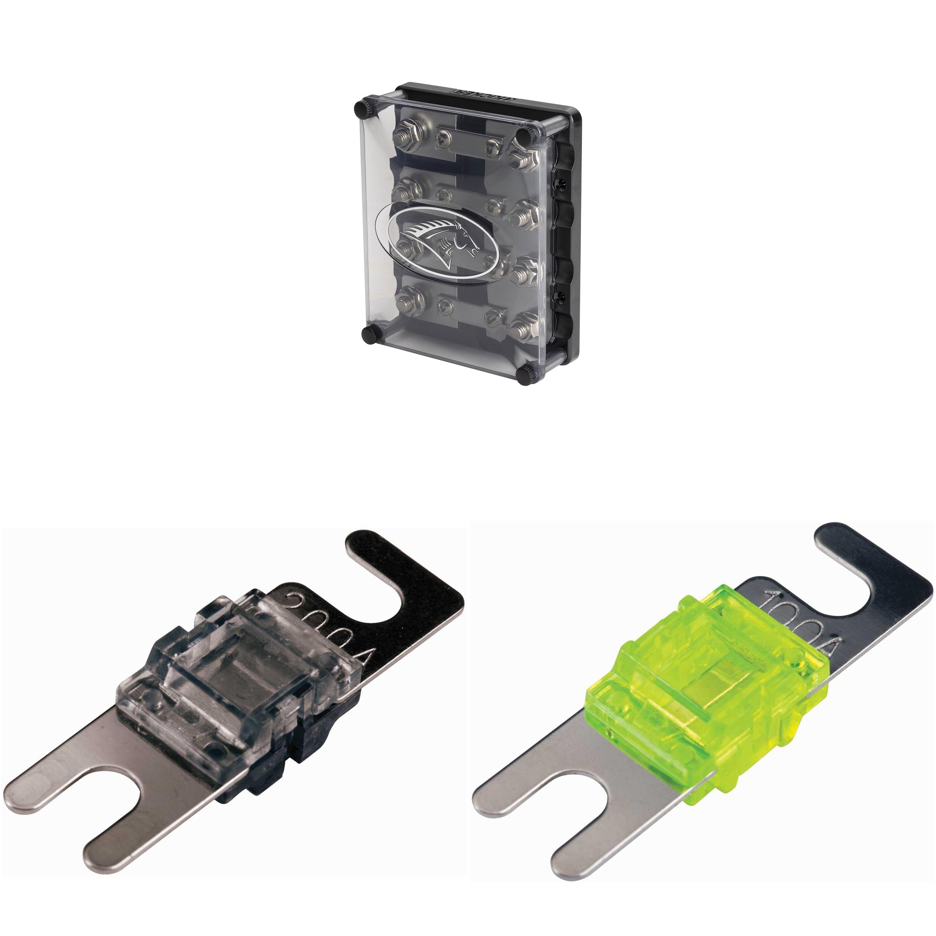 Kicker Warhorse HPFD4 Fused Way Distribution Block & (4 ) AFS 200 / 100 ...