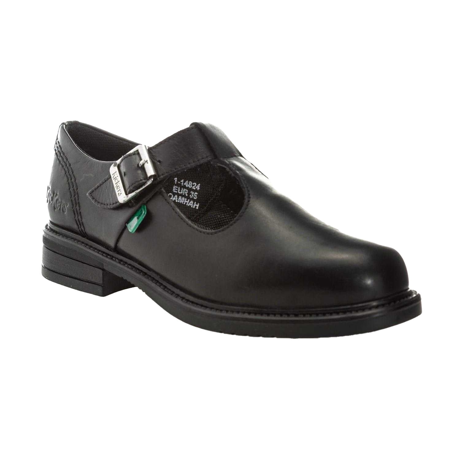 Kickers Girls Lach Leather T-Bar School Shoes - Walmart.com