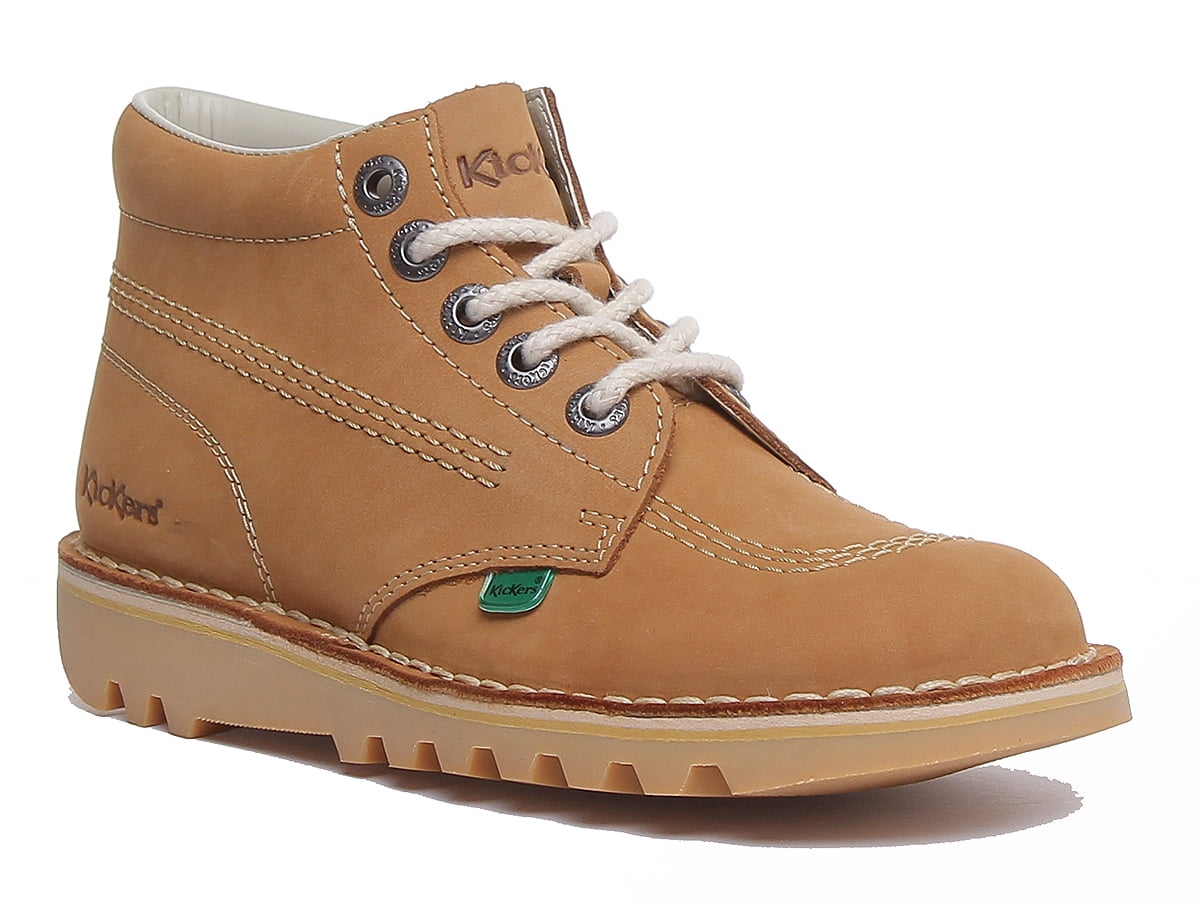 Kickers Kick Hi W Women's Core Lace Up Ankle Boots In Tan Size 5 ...