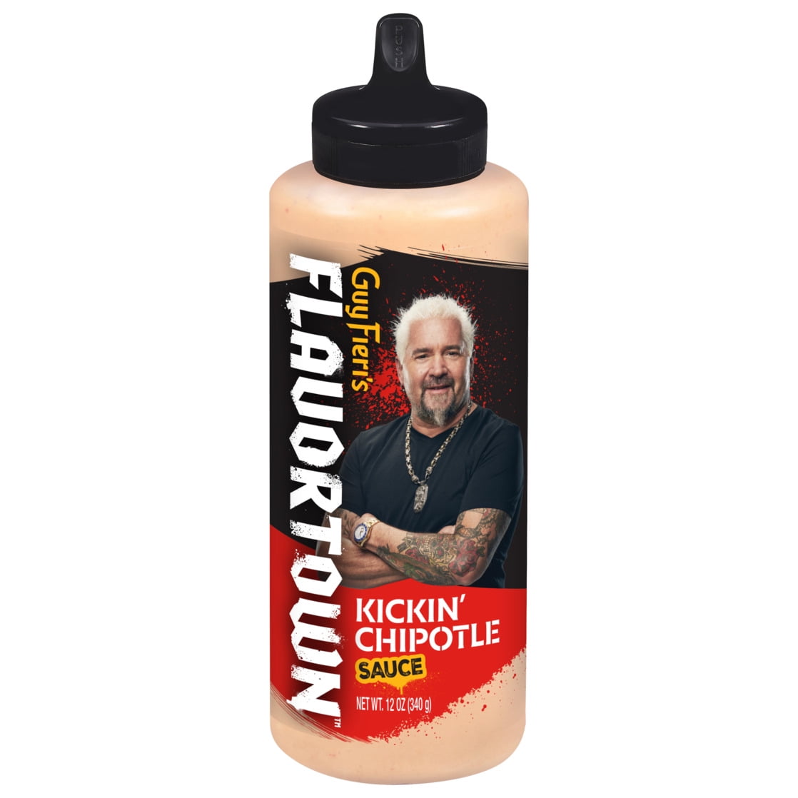 Guy Fieri's Flavortown Kickin' Chipotle Sauce 12 oz spicy smoky chili ...