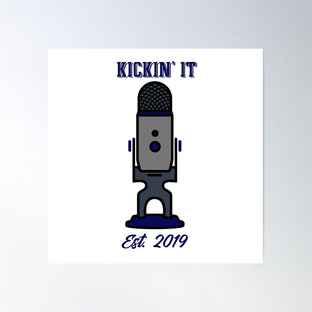 Kickin' It Secondary Logo Poster Wall Art, Modern Wall Decor, 24x24 ...