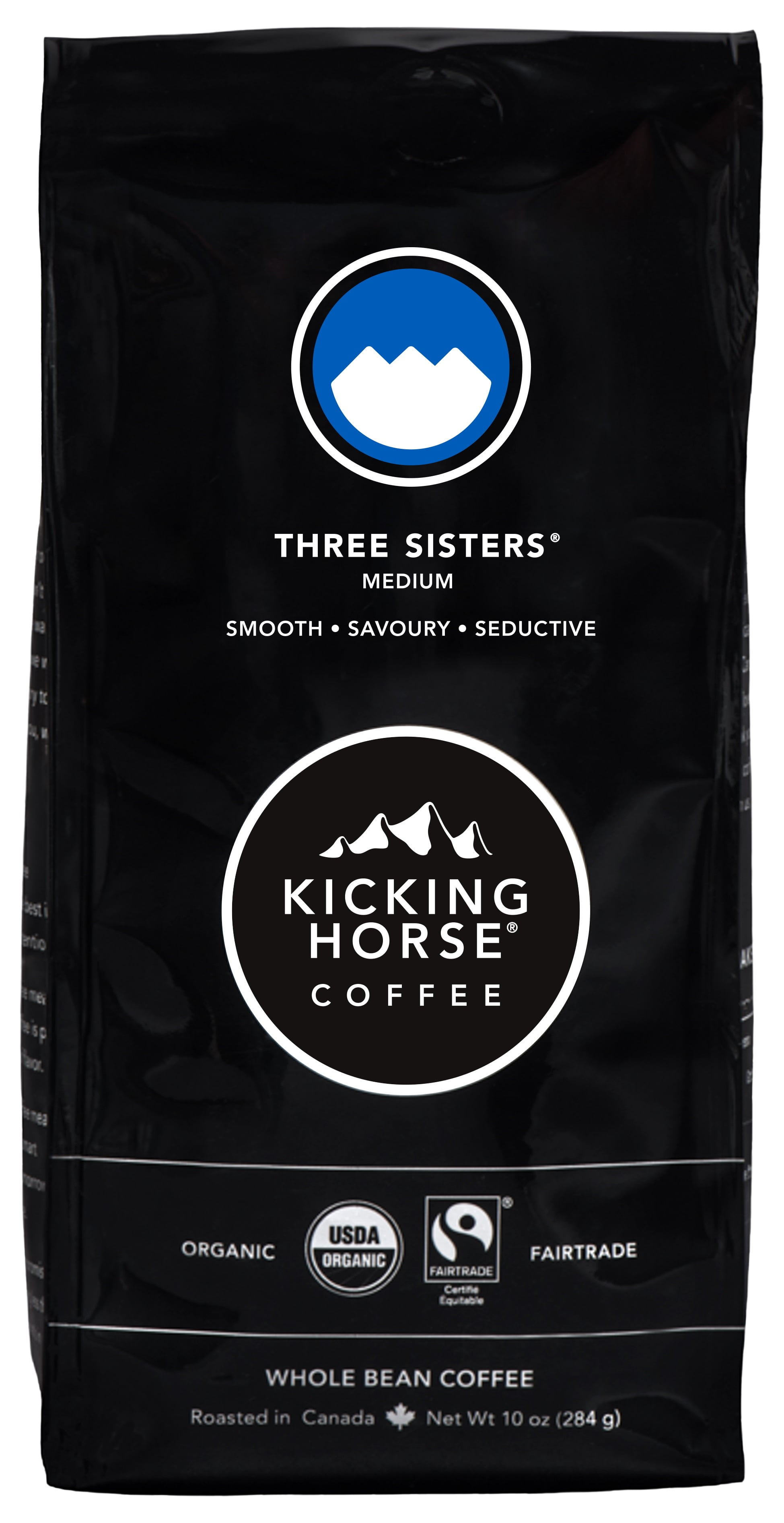 Kicking Horse Organic Fair Trade Whole Bean Coffee, Three Sisters ...