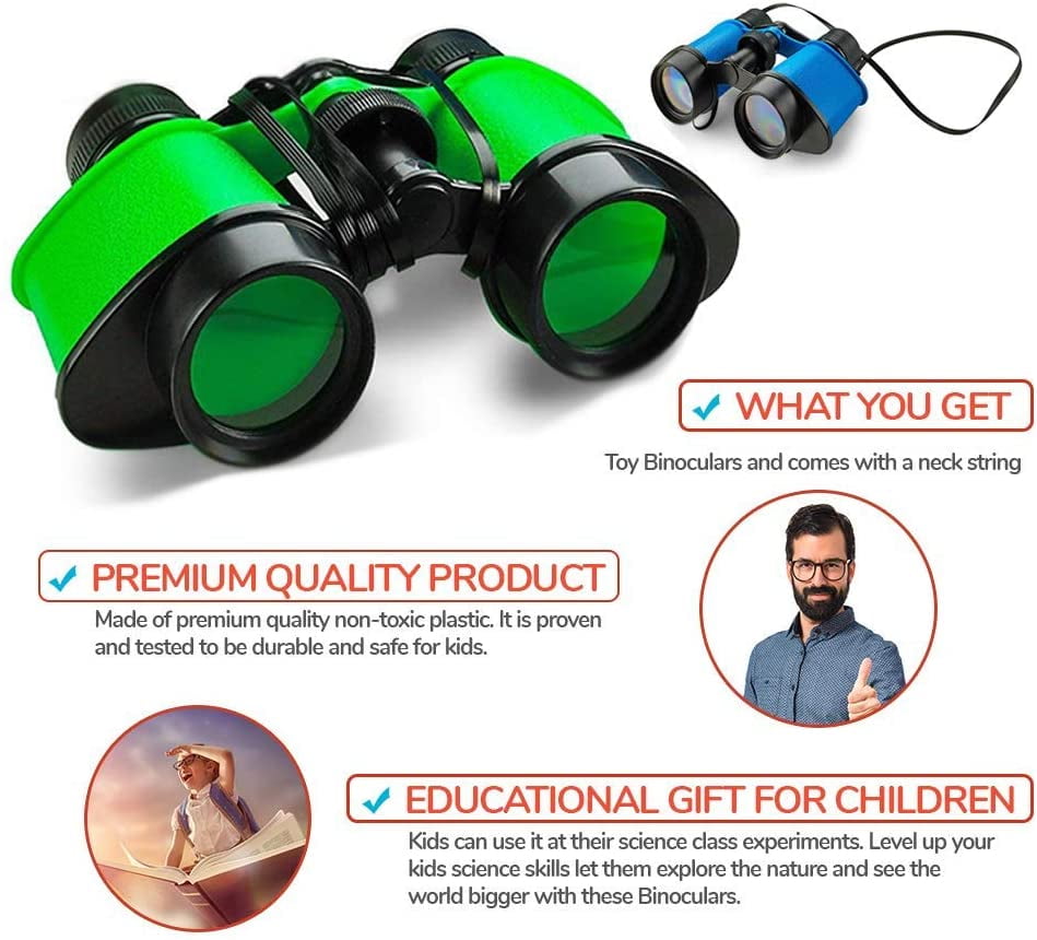 Kicko 12 Pack Toy Binoculars 3.5""x5"" | Kids Neck String Party Favors ...