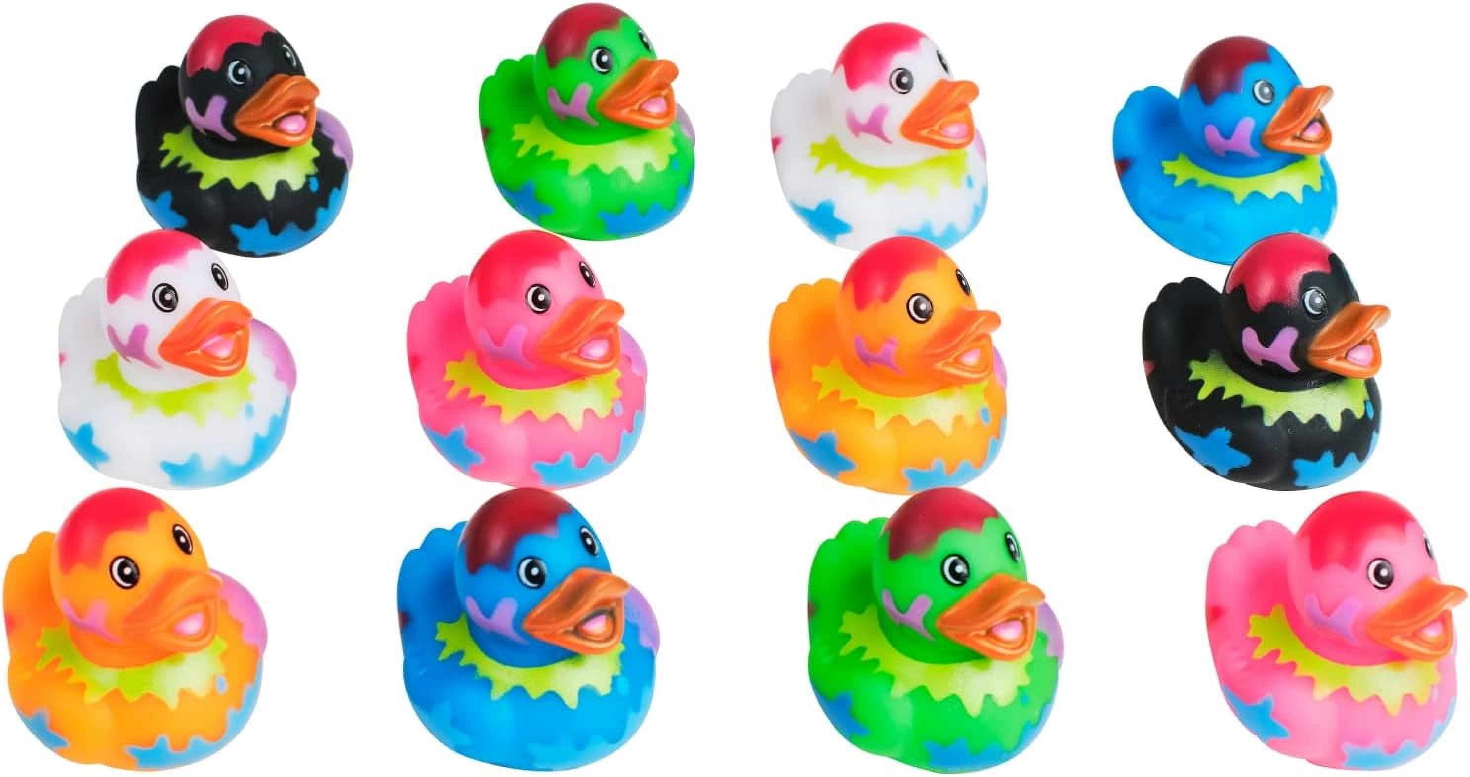 Kicko Toy Ducky Pack - Assorted Rubber Ducks, 2 inches - for Kids ...