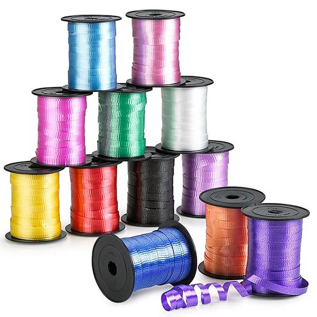 Kicko Curling Ribbon - Colorful Assorted - 12 Pack - for Florist ...