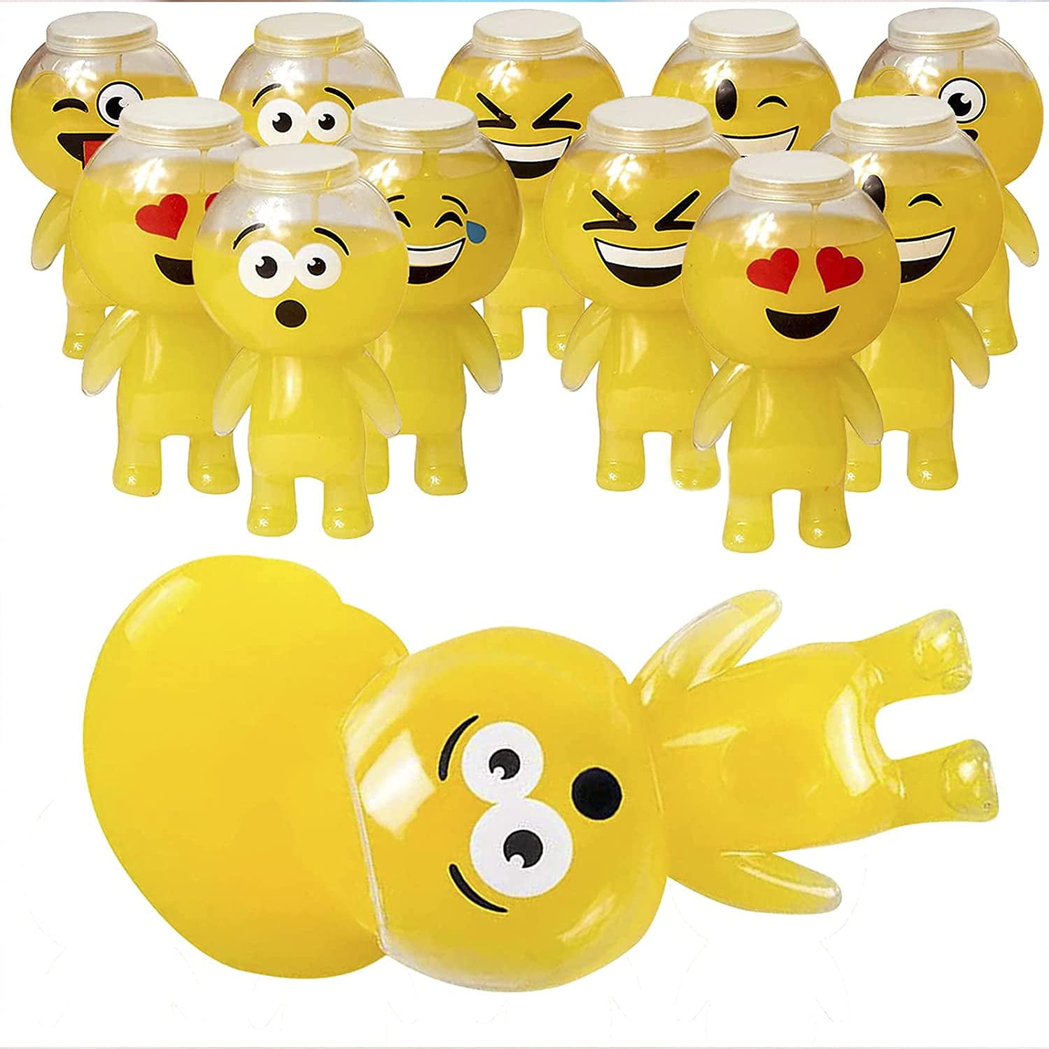 Kicko Emoticon Slime - 12 Pack - Yellow Sludgy Gooey Fidget Kit - for ... Kicko Emoticon Slime - 12 Pack - Yellow Sludgy Gooey Fidget Kit - for ...