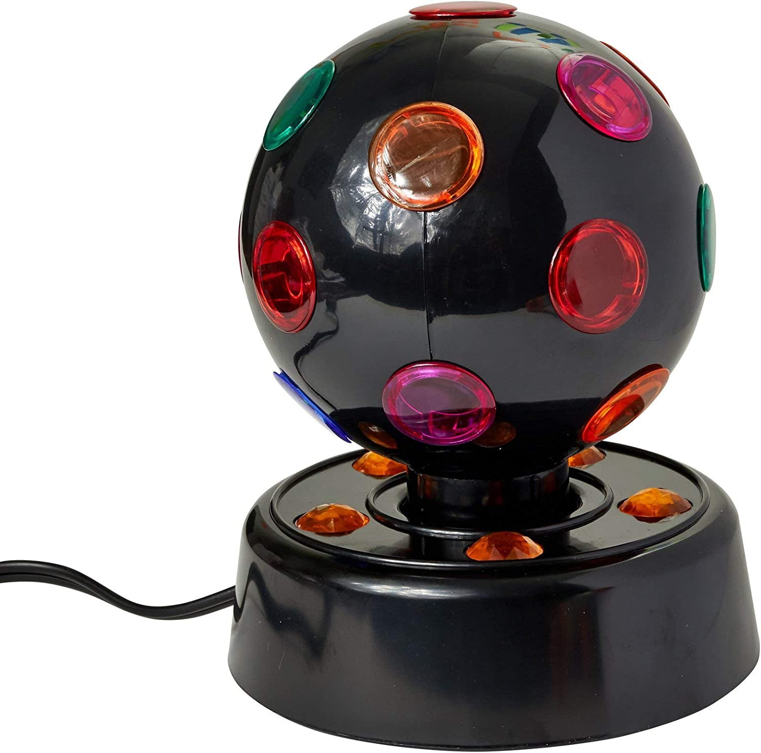 Kicko 7" LED Rotating Disco Light Ball - Multi-Colored, Energy ...