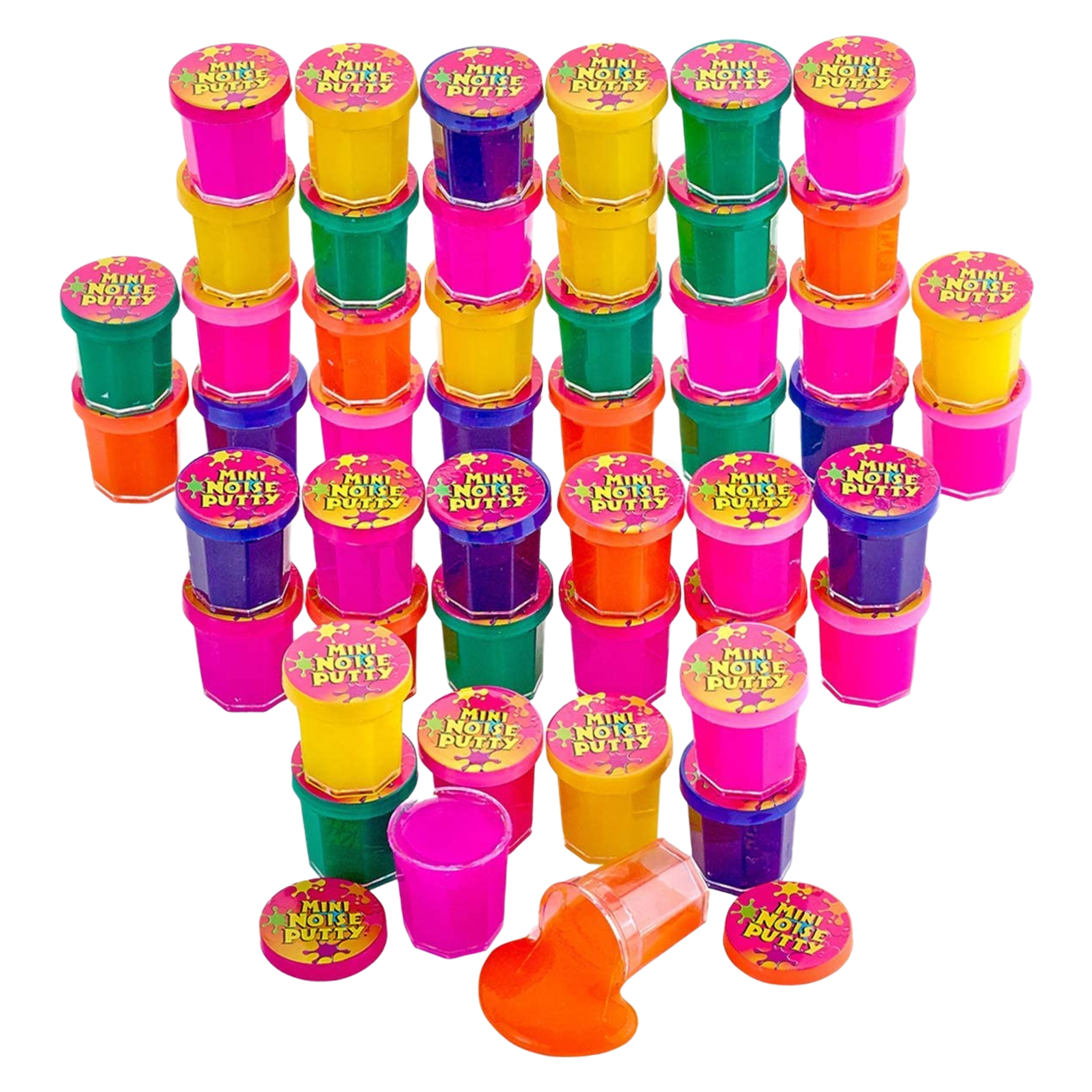 Kicko Mini Noise Putty Toys for Kids - Pack of 48 Slimes - Ideal for ...