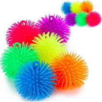 Playbees Soft Spiky Puffer Balls - 6-Pack - 5.5 Inch Sensory Stress ...
