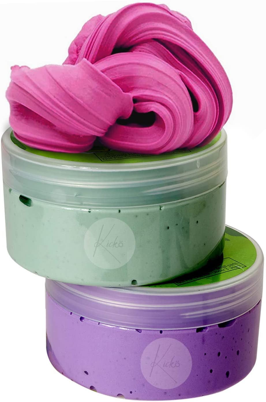 Kicko Squish Fluffy Slime Super Soft Mud - 3.5 Inch Toys for Kids - 3 ...