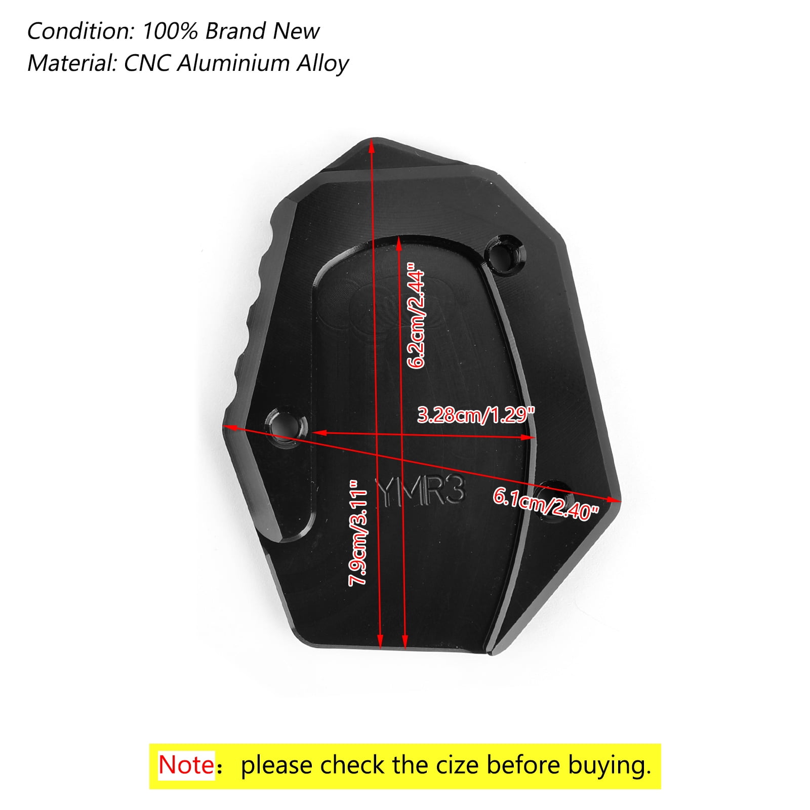 Kickstand Enlarger Plate For YAMAHA YZF R25/R3/MT-25/MT-03 2014-2019 ...