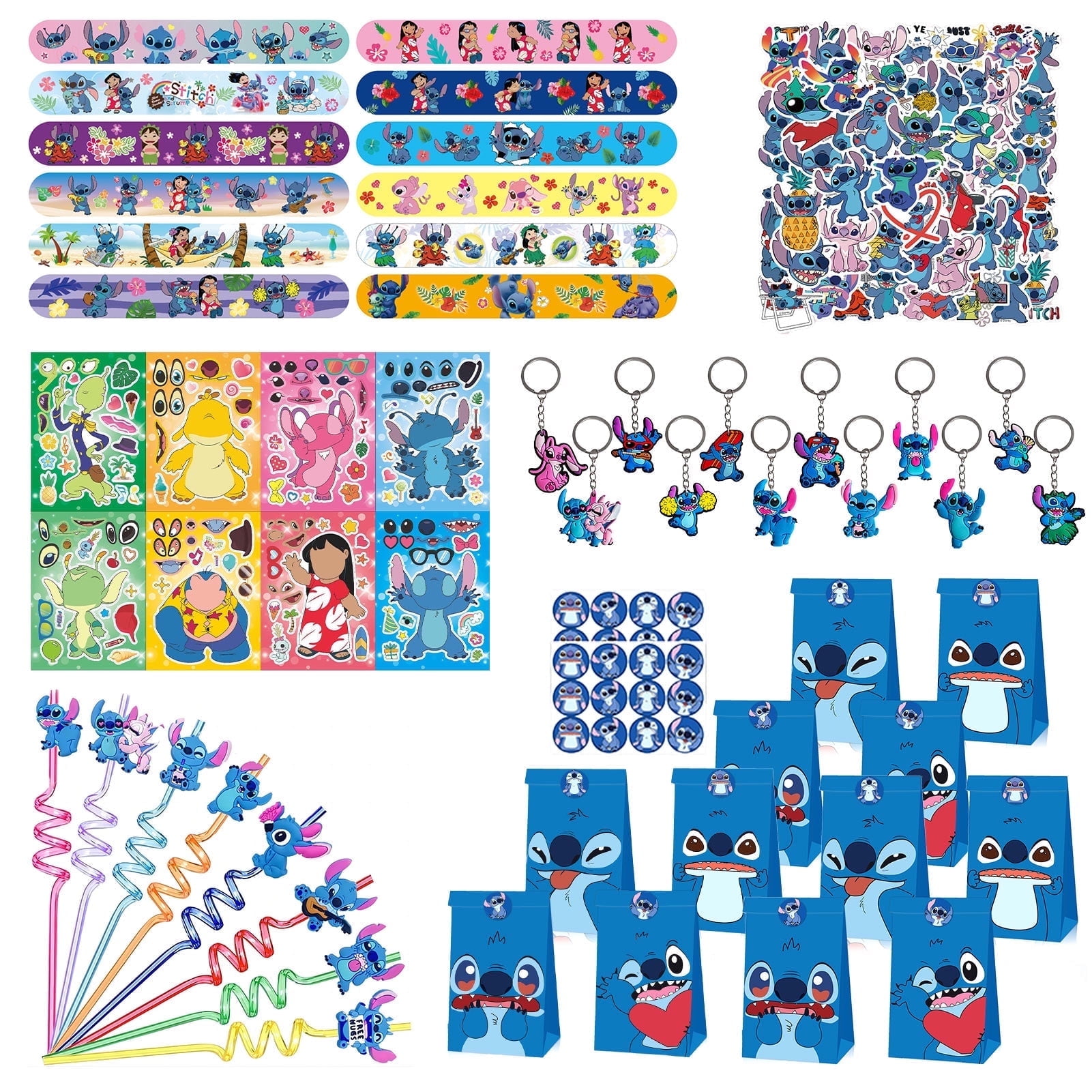 Kicpot 102Pcs Party Bag Fillers Stitch Party Favors Set,Stitch Fillers Merchandise Gifts ...