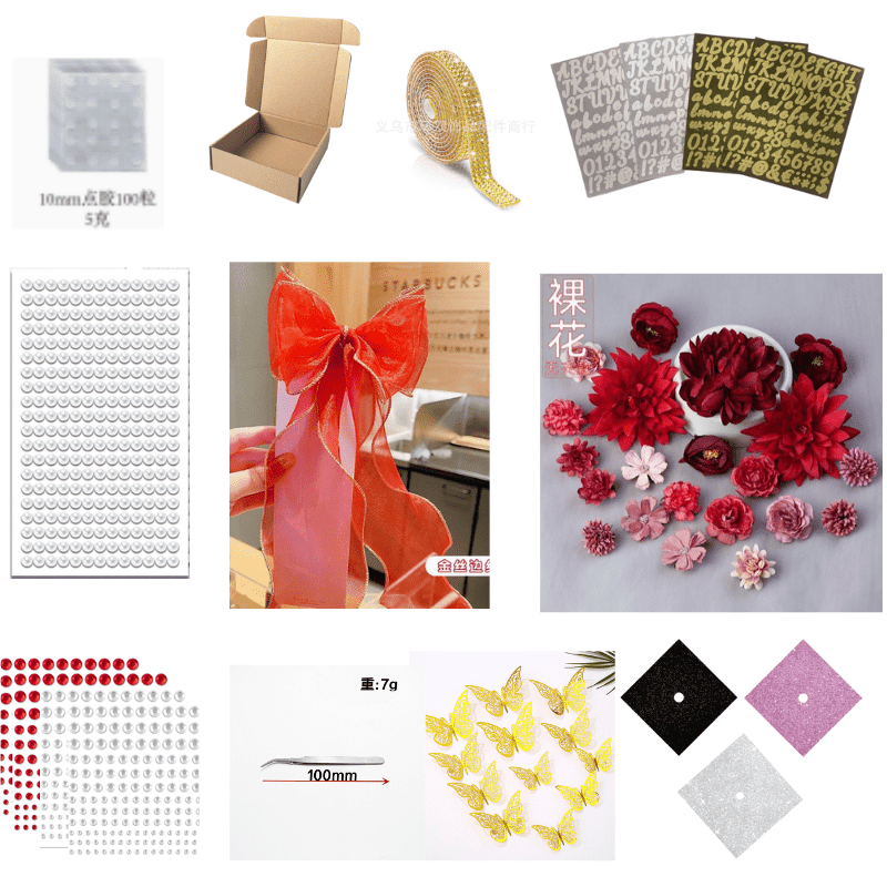 Kicpot Graduation Cap Decorations Kit DIY Grad Cap with Flower 3D ...