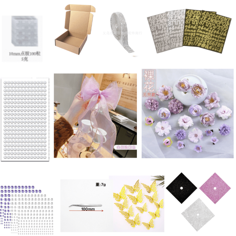 Kicpot Graduation Cap Decorations Kit DIY Grad Cap with Flower 3D ...