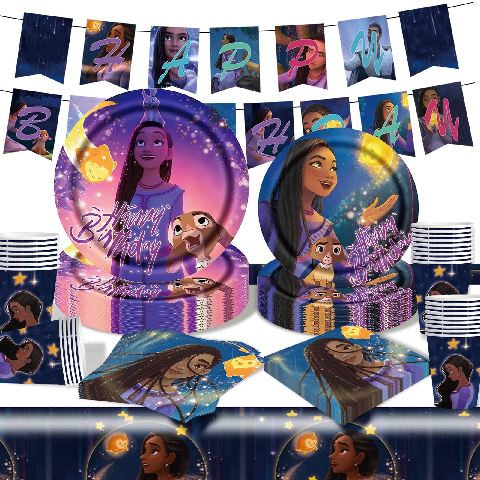 Kicpot Wish Birthday Plates and Napkins Party Supplies, Wish Birthday ...