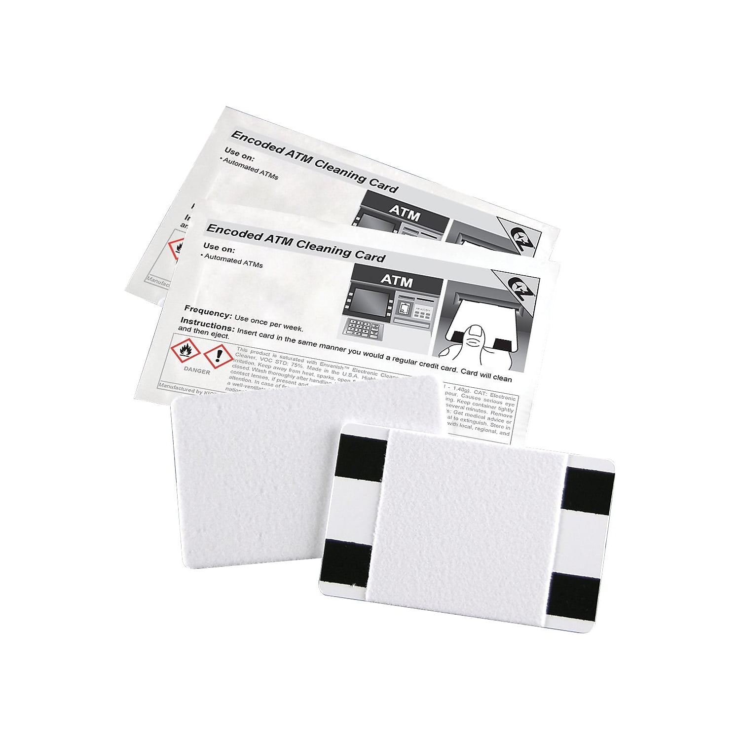 Kicteam K2-HEB10 Atm Encoded Cleaning Card - Pack of 10 - Walmart.com