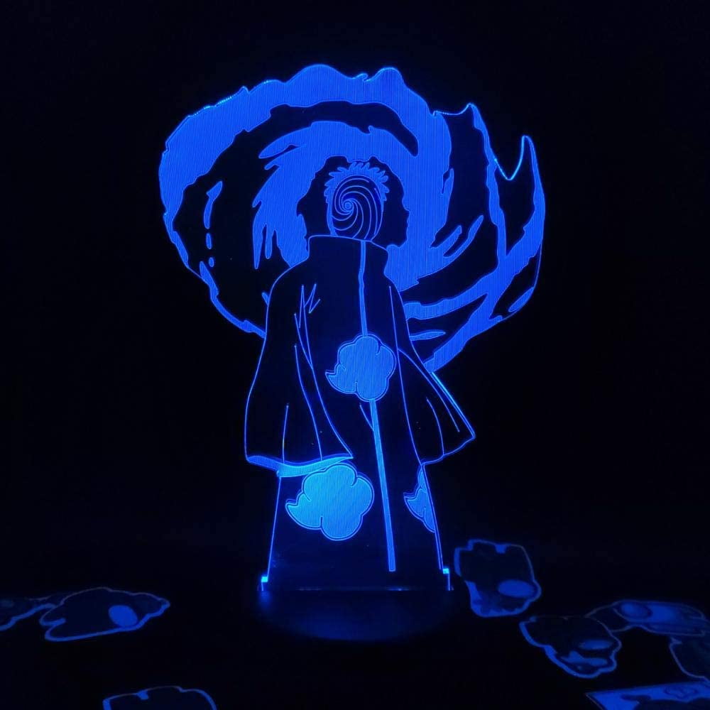 Kid 3D Sleep lamp Obito Akatsuki Tobi Anime Figure Illusion Night ...