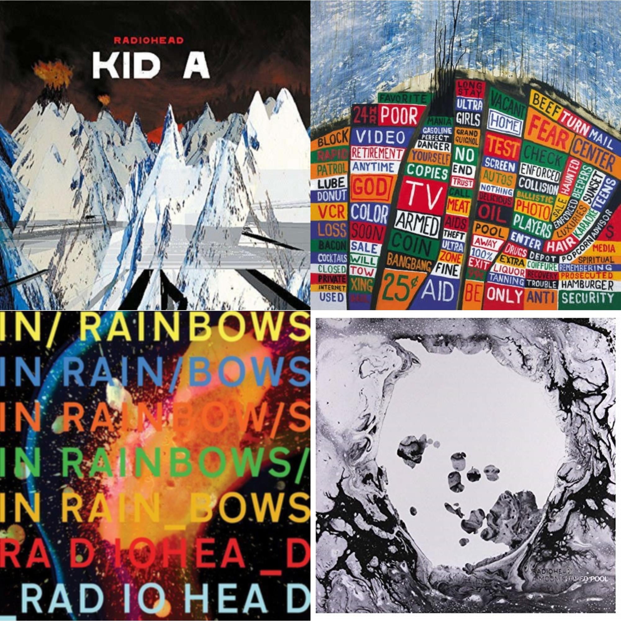 In Rainbows (180G) & Kid A (2LP/180G) & Hail To The Thief (2LP/45 RPM ...