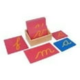 Kid Advance Montessori Lower STF9 Case Cursive Sandpaper Letters w/Box ...