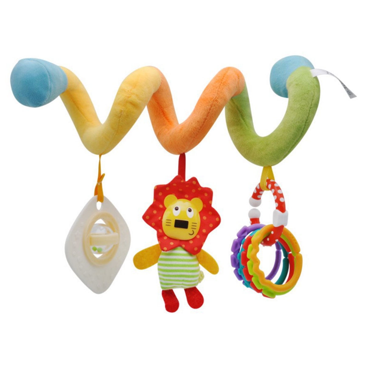 Kid Baby Crib Cot Pram Hanging Rattles Spiral Stroller Car Seat Toy ...
