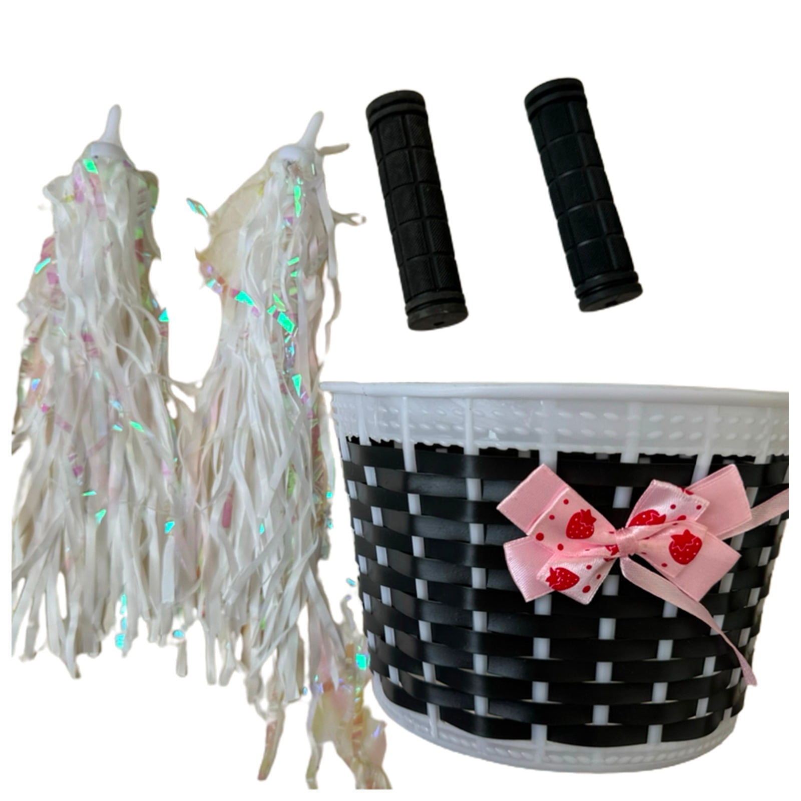 Kid Bicycles Basket Handlebars Streamers Set Bikes Basket Front ...