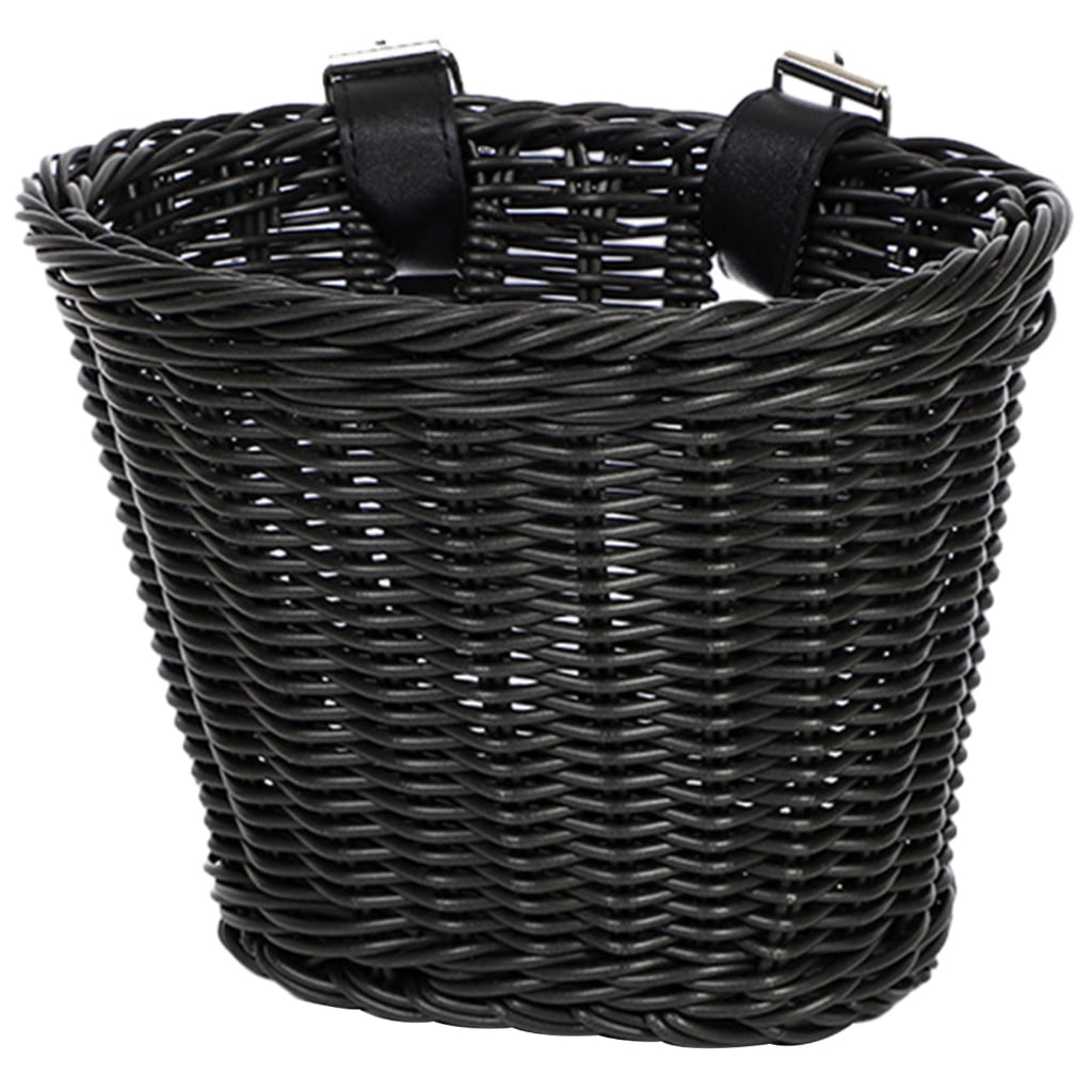 Kid Bicycles Wicker Basket with Adjust able Belt Plastic Wovens Bikes ...