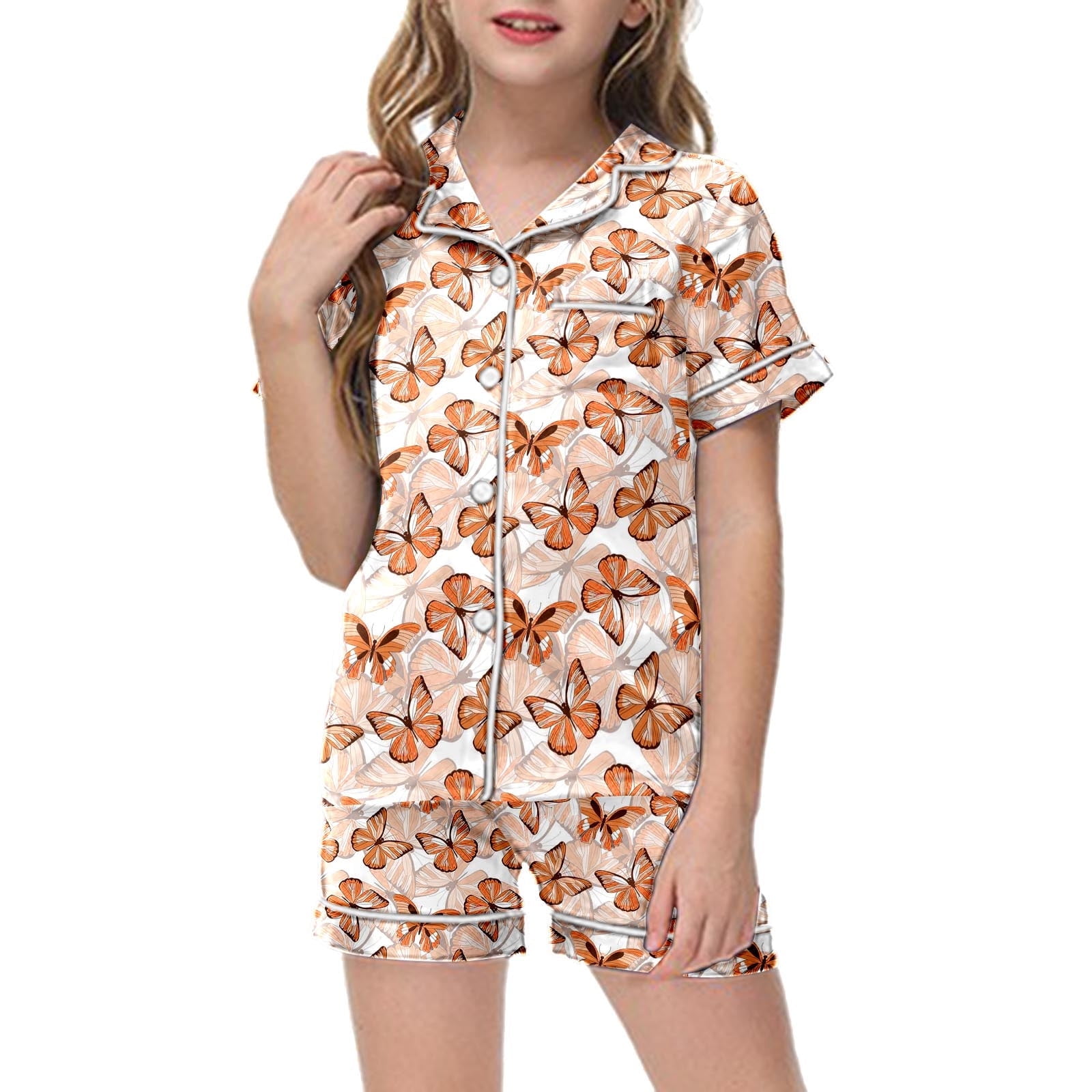 Kid Boy Satin Pajamas Kids Button Down Tops With Silk Pajamas Outfits ...