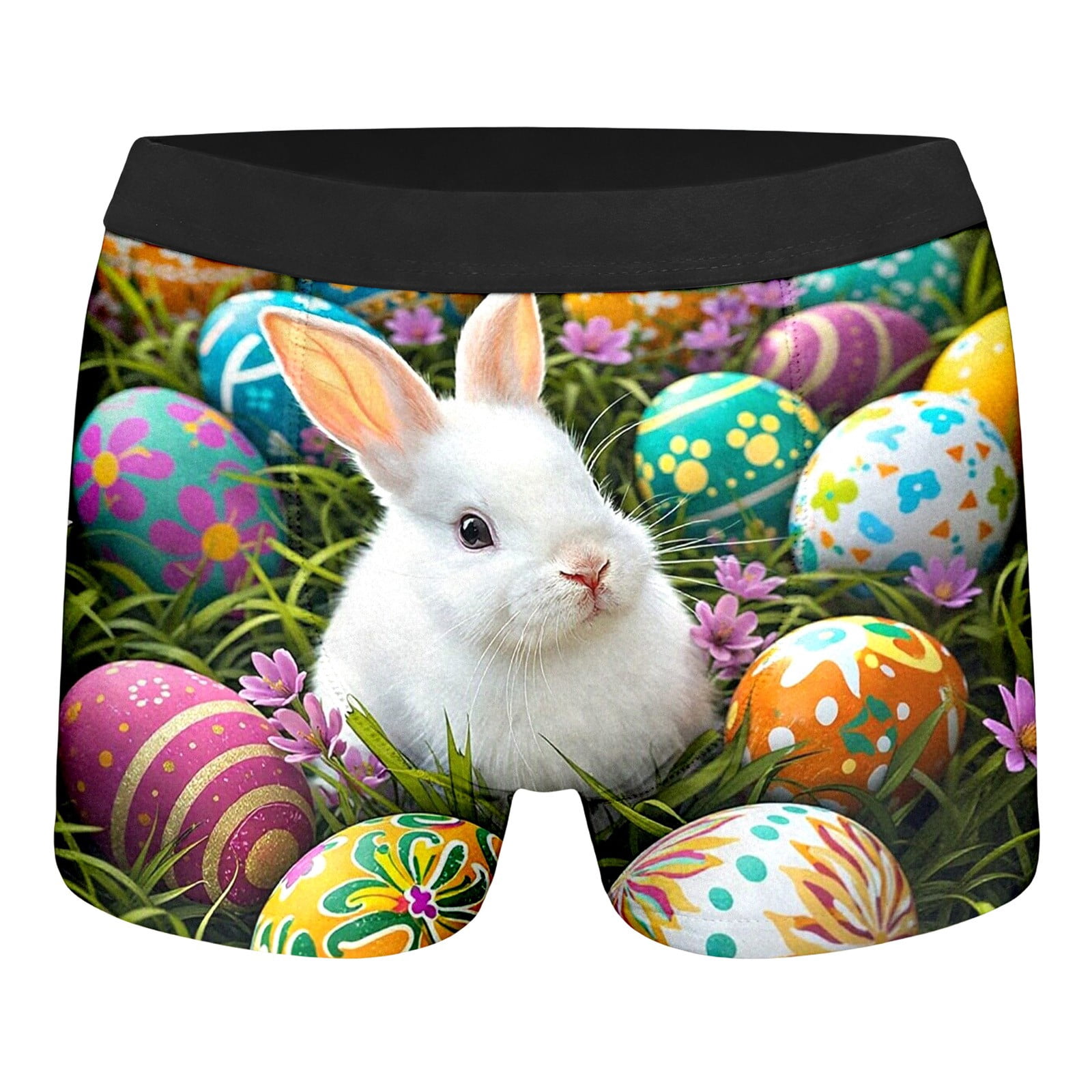 Kid Boy's Boxer Brief Easter Rabbit And Egg Funny Novelty Print ...