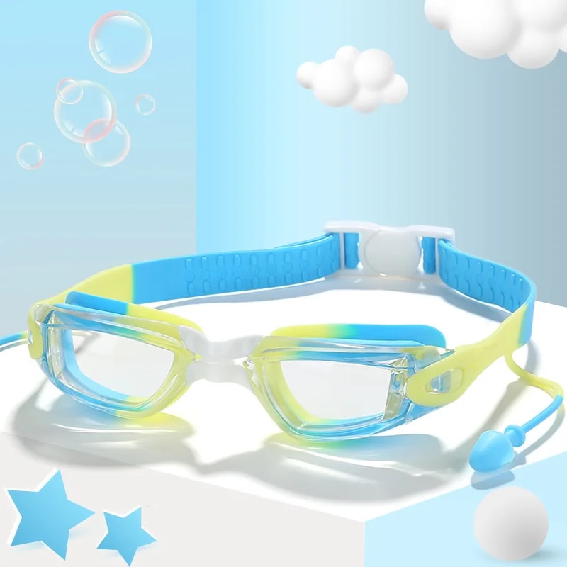 Kid Children Professional Waterproof Swim Goggles Anti Fog UV Protect ...