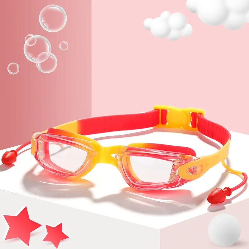 Kid Children Professional Waterproof Swim Goggles Anti Fog UV Protect ...