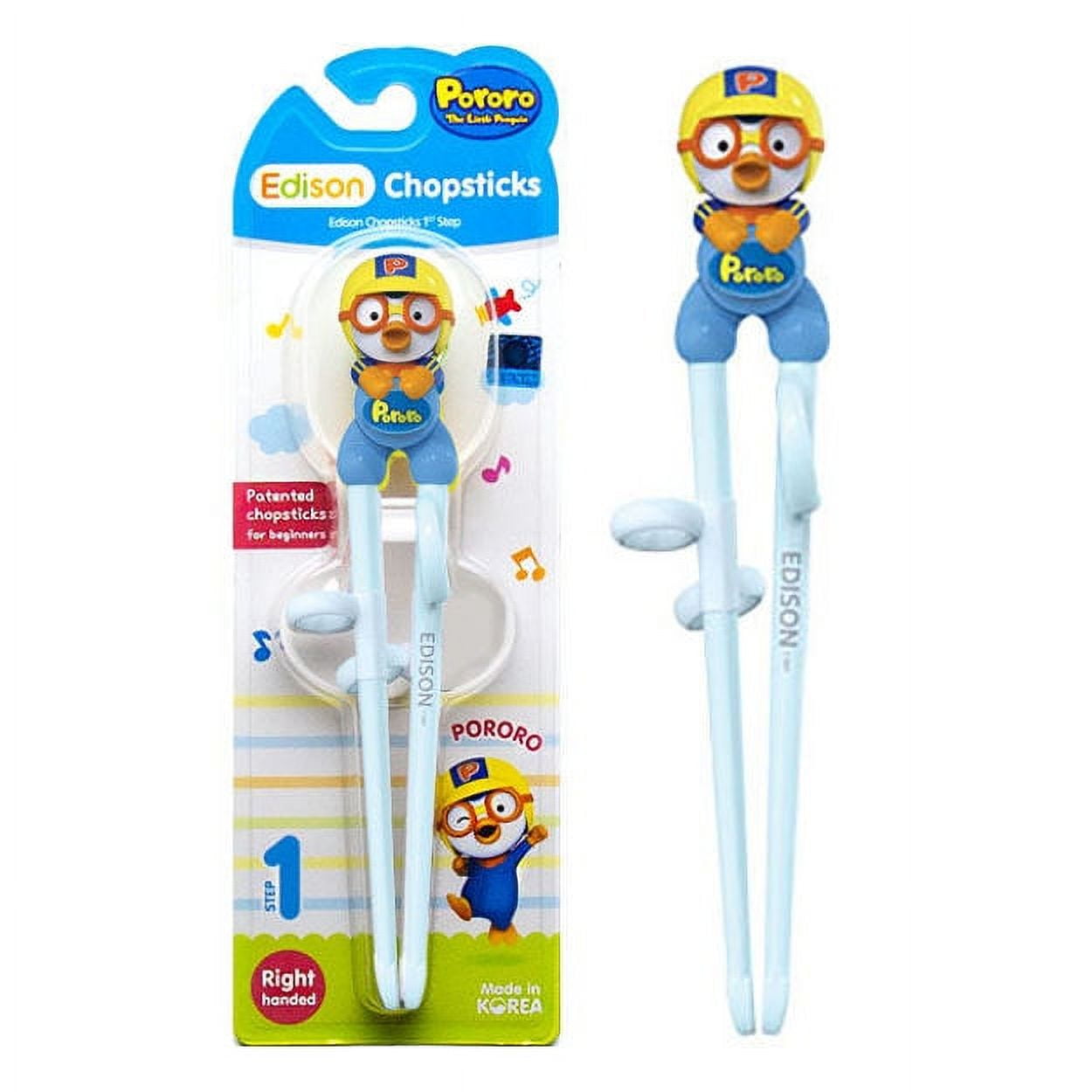Pororo Right-Handed Kid Chopsticks | Edison Training Chopsticks | Easy ...