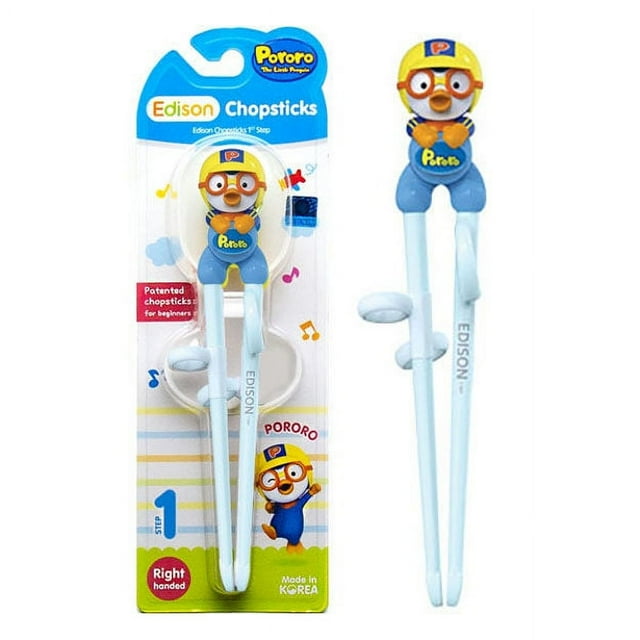 Pororo Right-Handed Kid Chopsticks | Edison Training Chopsticks | Easy ...