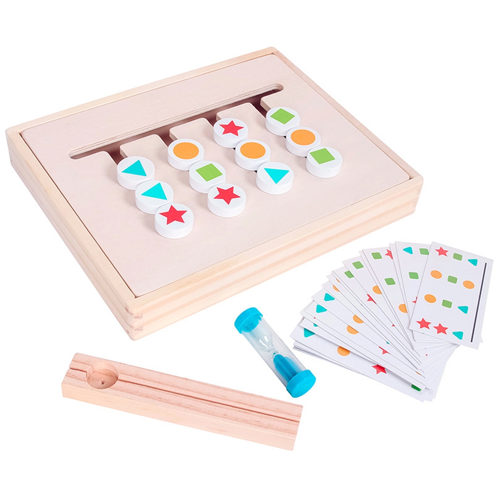 Kid Color Shape Blocks Cognition Early Education Puzzle Game Toy ...
