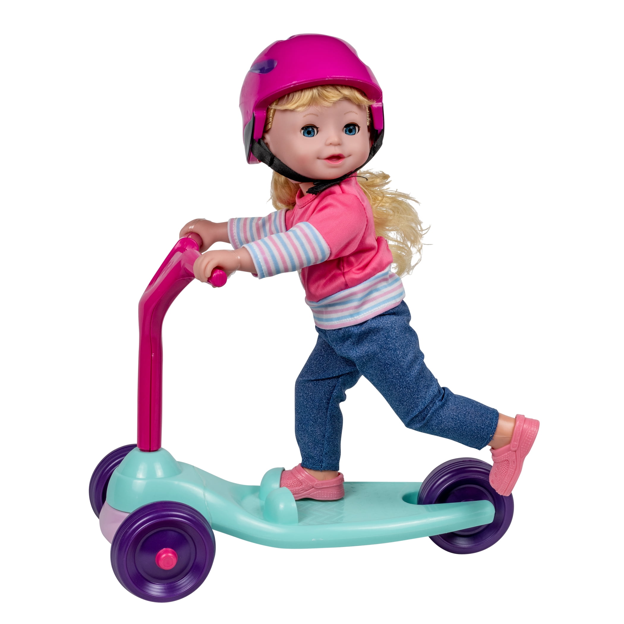 Kid Concepts 15" Toddler Baby Doll with Scooter - Recommended for Ages ...
