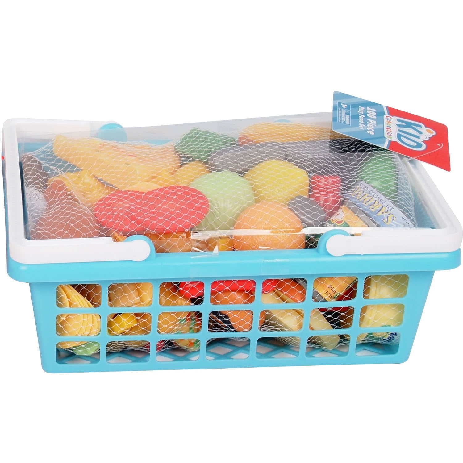 Kid Connection Blue Play Food Set 100 Piece - Walmart.com