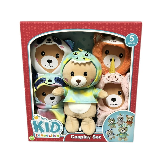 Kid Connection Costume Brown Bear Plush with Changable Outfits, Ages 3 ...