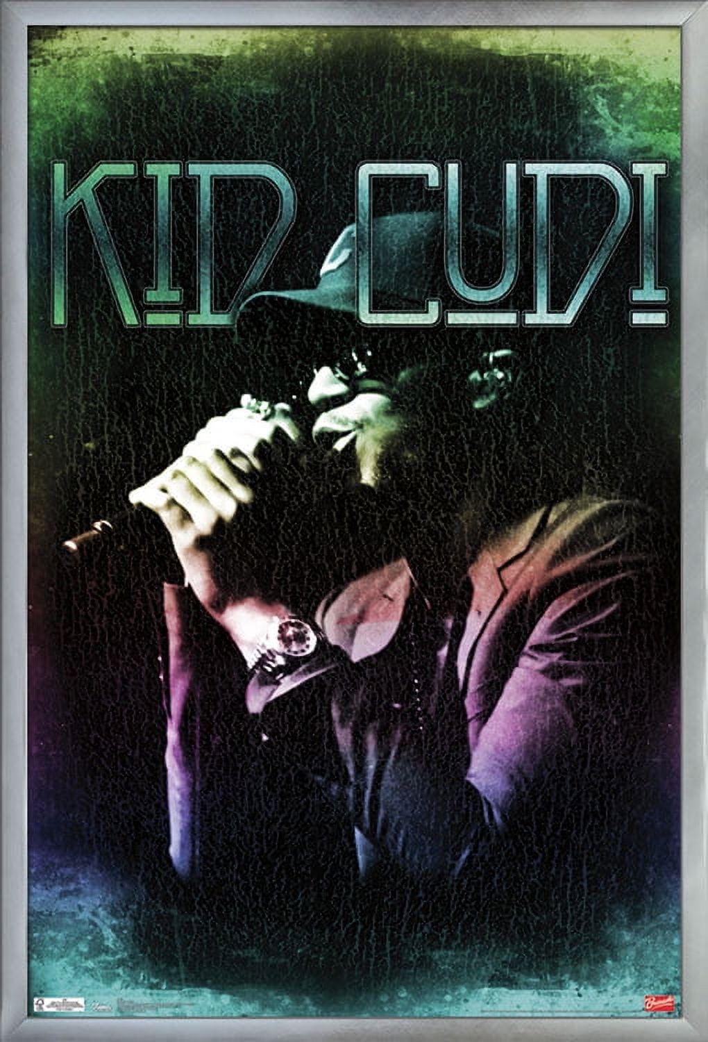 Kid Cudi - Colors Wall Poster, 22.375" x 34", Framed - Walmart.com