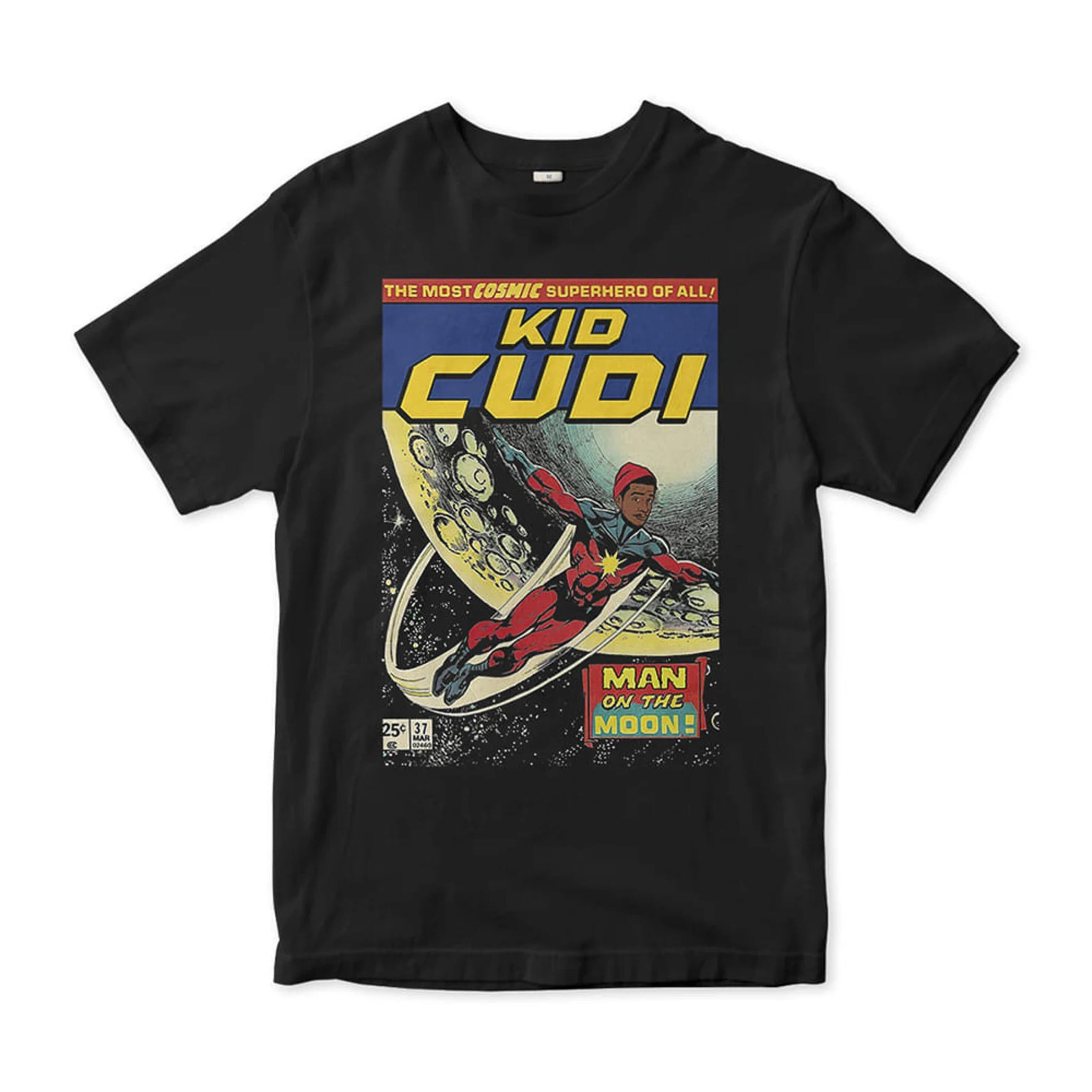 Kid Cudi Comics Shirt, Man On The Moon Rap Superhero Unisex - Walmart.com