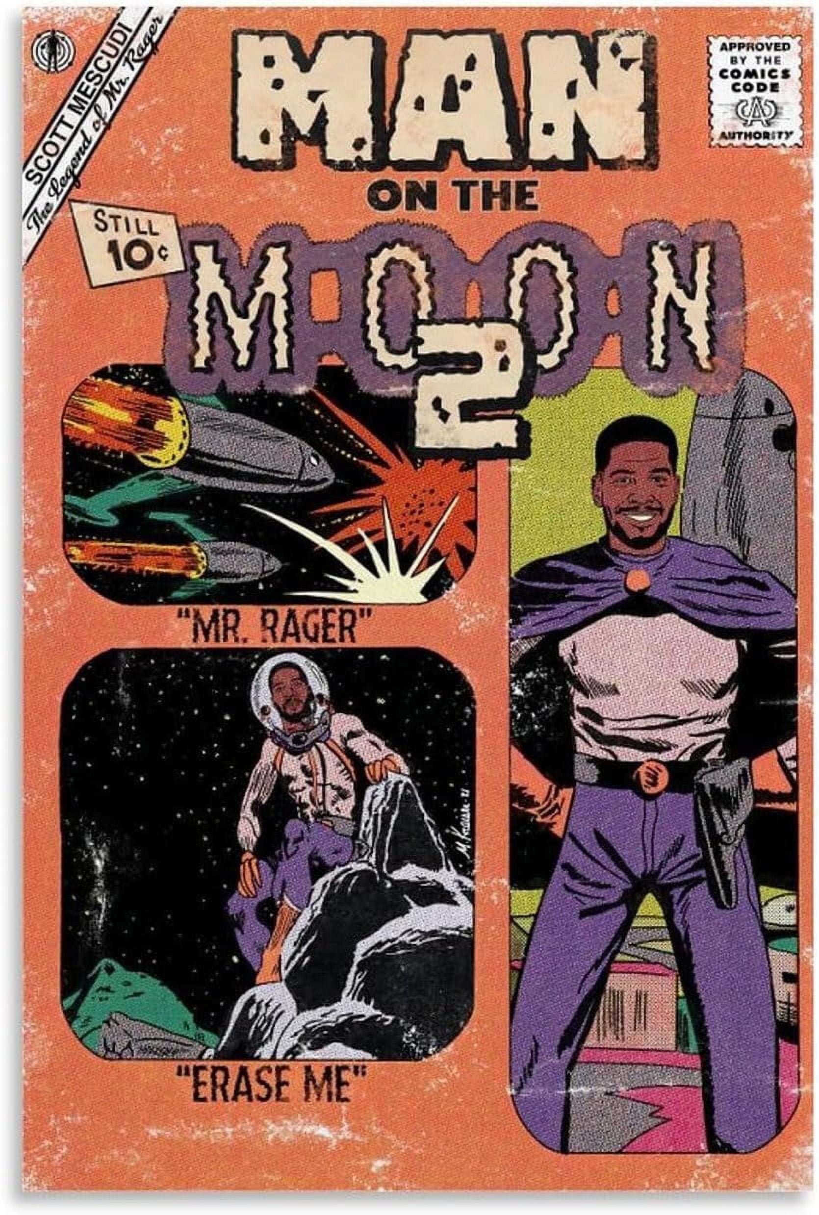 Kid Cudi Poster Man On The MoonⅡ Music Album Poster Rapper Hip-hop ...