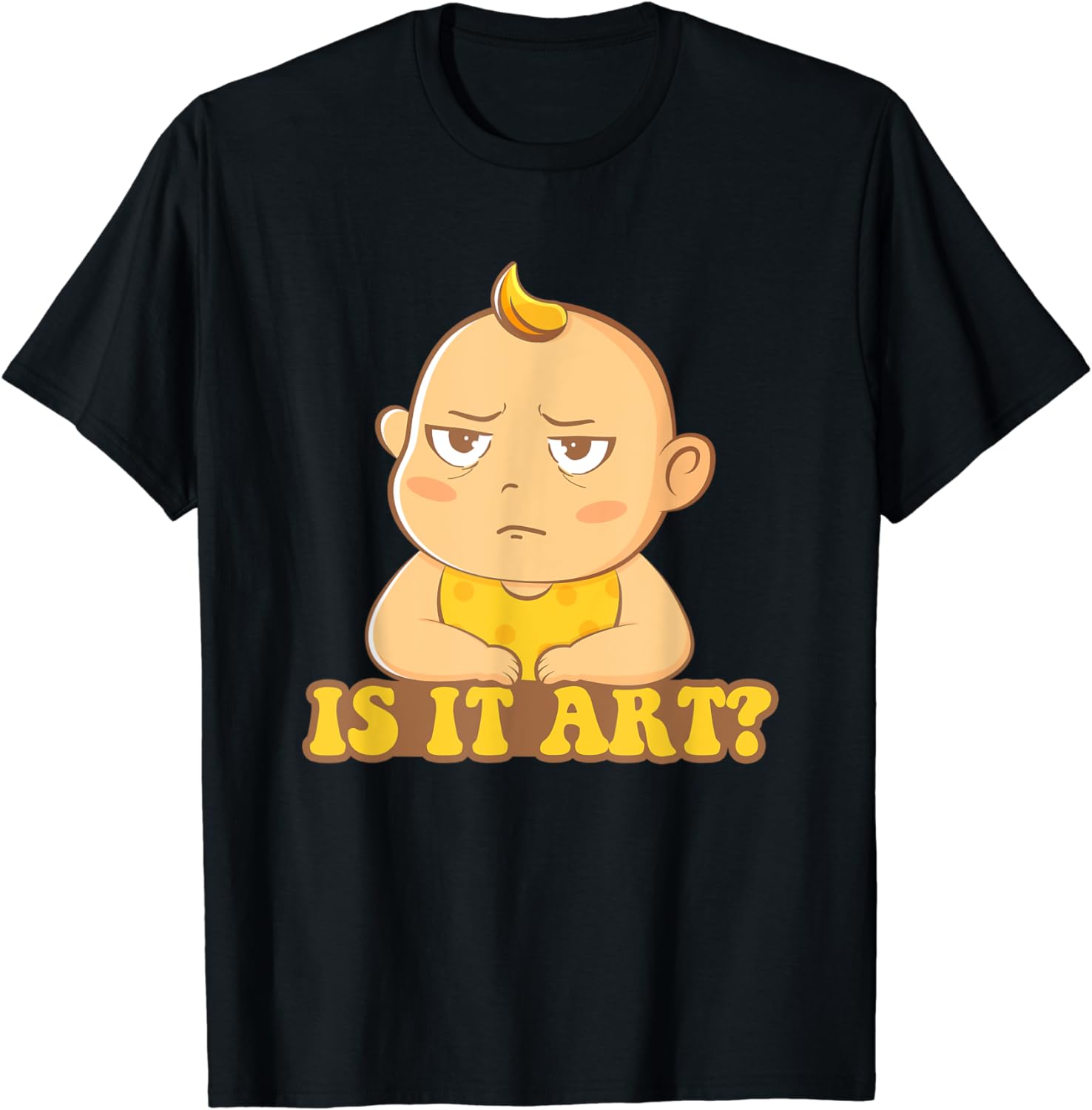 Kid Cute Baby Skeptical Face Skeptic Art Artist Gift T-Shirt - Walmart.com