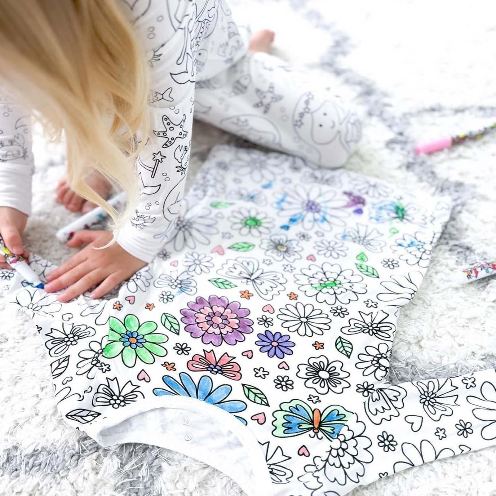 Kid DIY Hand Painted Colorable Leisure Comfort Set Boys Girls Funny ...