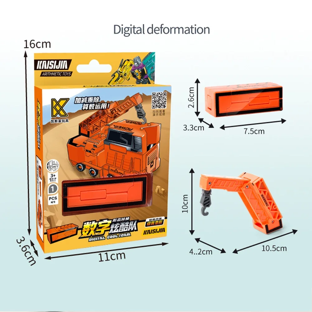 Kid Digital Numbers Deformation Letter Tank Warrior Action Figures ...