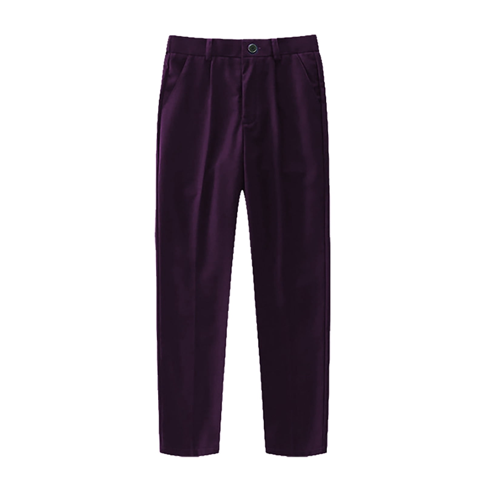 Kid Dress Pants Flat Front Dress Pants Adjustable Waist School Outfits ...