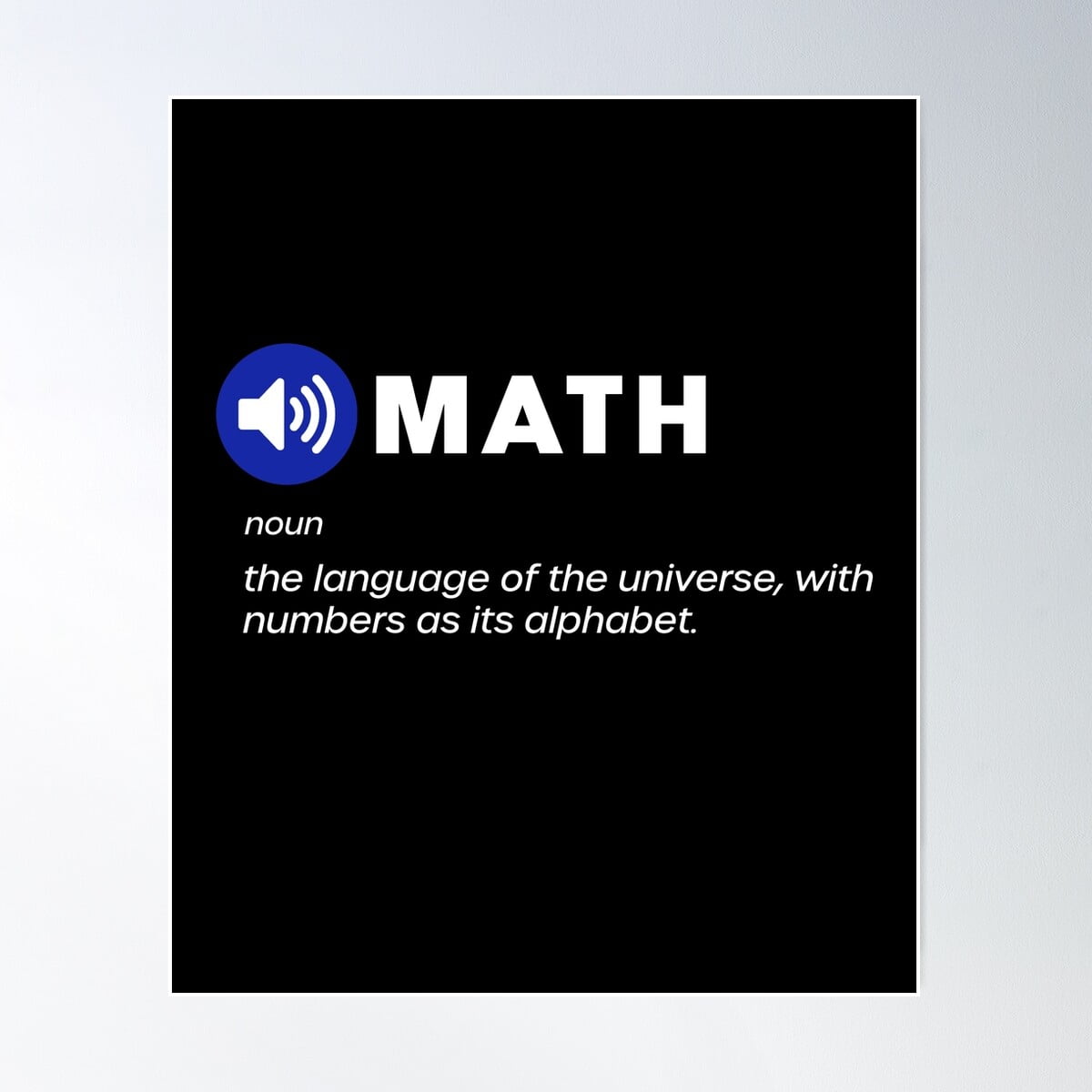 (Kid) Education - Math - Math The Language Of The Universe A Poster ...